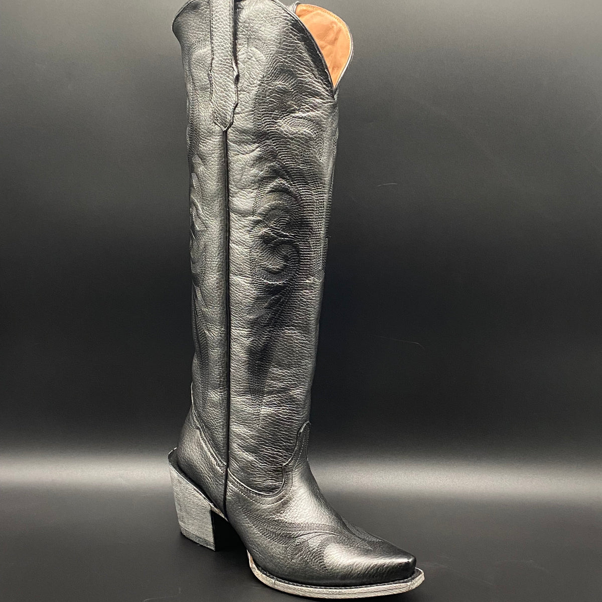 Bota Vaquera Burnished Silver Knee High TML205186 Para Mujer | Tanner ...
