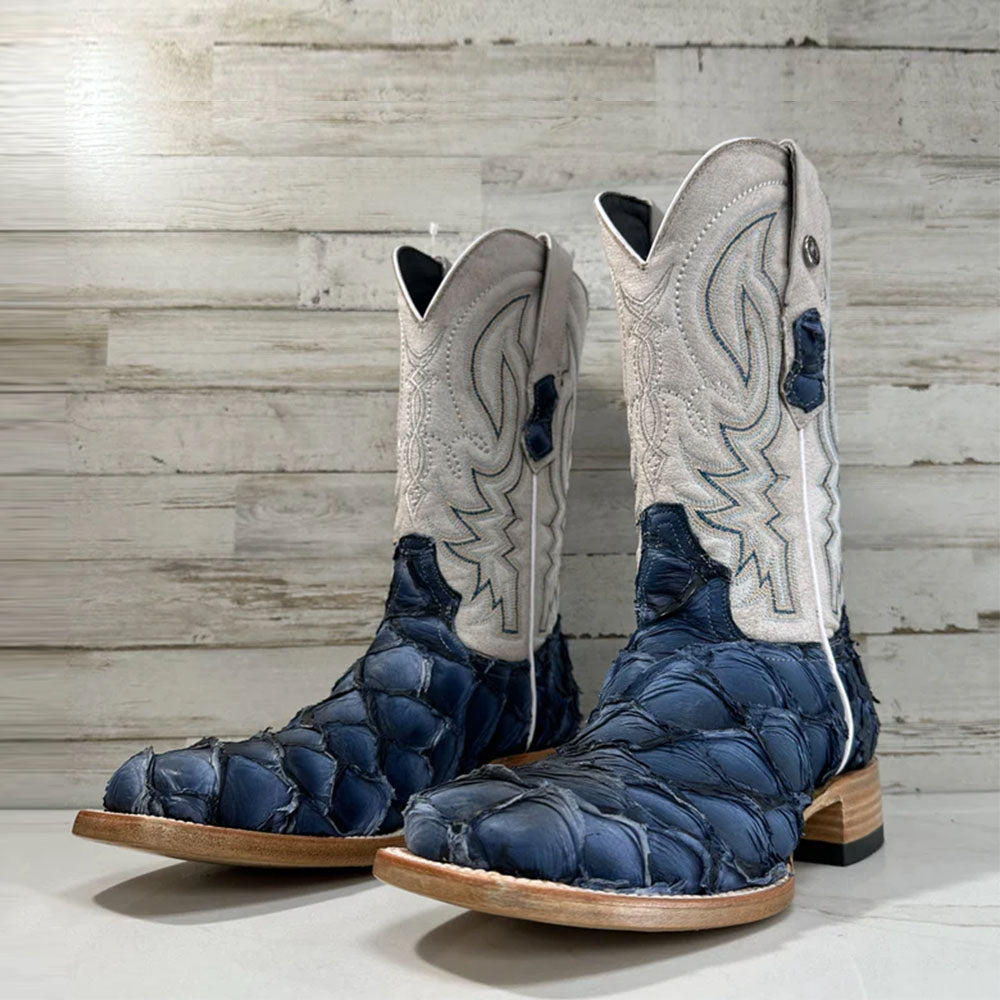 Bota Vaquera Matte Sky Azul TMX201323 Para Hombre | Tanner Mark – Yona West